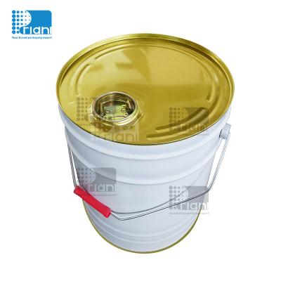 China 20L Decorating Paint Can Tin Round For Edible Oil / Musterd Oil for sale