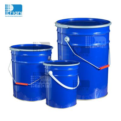 China 5L-20L Paint Bucket Empty Epoxy Tile Grout Sealant With Metal Handle for sale