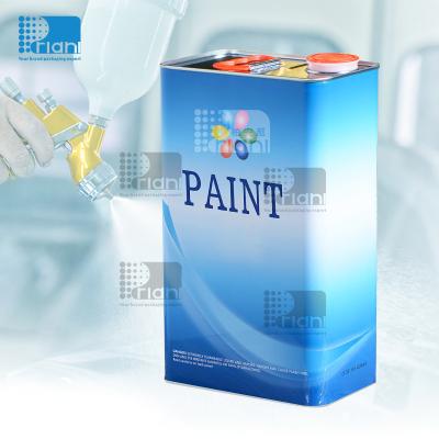 China Recyclable Rectangular Tin Cans 500ml-5 Litre Empty Paint Tins With Plastic Pull Up Lids for sale