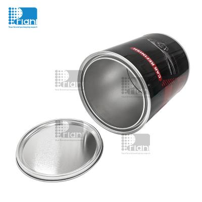 China Empty Round Car Paint Cans 3 litre Metal Paint Tins With Lined for sale