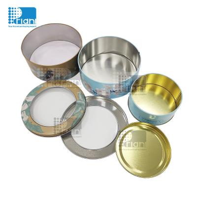 China Customize Empty Gift Tin Cans With Gold Foil For Candy Spice Packaging Pepper Paper Cans for sale