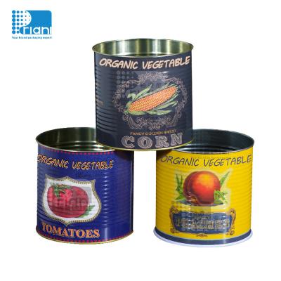 Cina 3pc di latta di cibo Lattine di latta 12 oz rotonde di acciaio inossidabile in vendita