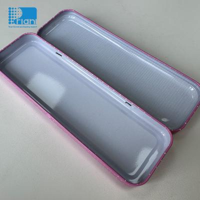China Recycled Metal Tin Pencil Box Customized shapes With Flip Box for sale