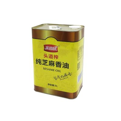 China 1 liter tin olie blik / olijfolie tin verpakking 1l vierkante blikblikken voor maagdelijke eetbare olie Te koop