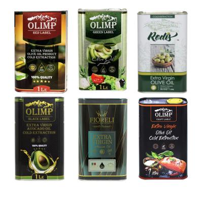 Cina Rectangolo 1-3L Olivo Olio Stagno 100ml-500ml Polire Olivo Olio Stagno Contenitori in vendita