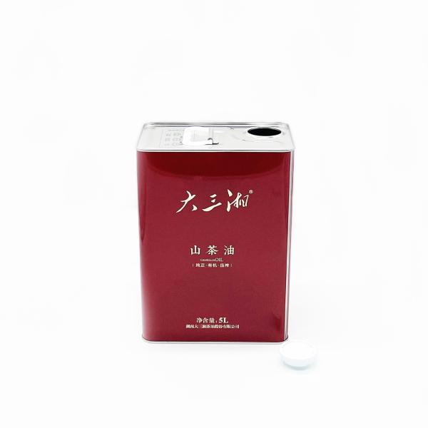 Quality 1L-5L Olive Oil Tin Food Packaging Logo Custom Printed Metal Tins for sale