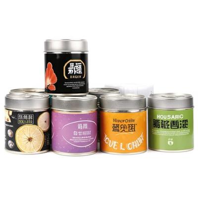 China Easy Open Lid Metal Tin Cans with Custom Artwork CDR and Recyclable for Food Cosmetic and Industrial Packaging for sale