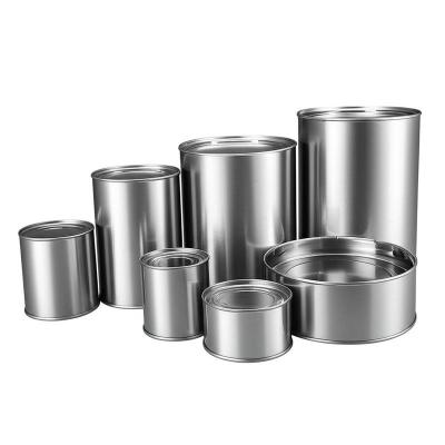 China Customized Logo Metal Tin Cans with Easy Open Lids and Recyclable Packaging for sale