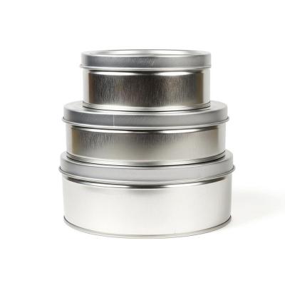 China Customized Round Metal Tin Cans with Easy Open Lids and Recyclable Design for Secure Storage for sale