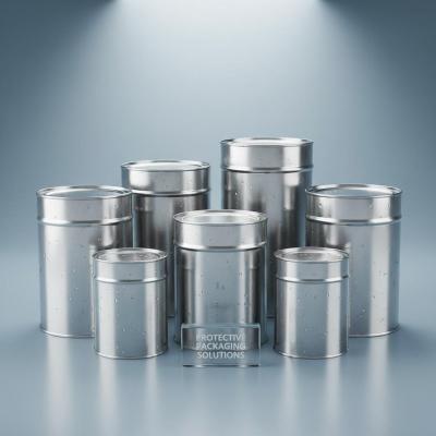 China High Corrosion Resistance Metal Tin Cans with Cylindrical Design and Dishwasher Safe for Food Packaging and Chemicals for sale