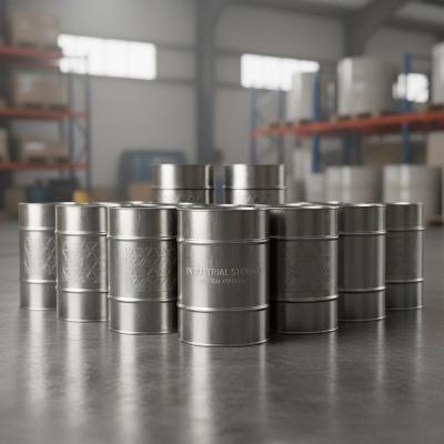 China Cylindrical Iron Cans Custom Acceptable Durable Metal Containers Suitable for Industrial Packaging and Storage Solutions for sale