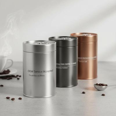 China OEM Service Accepted Coffee Tin Cans Featuring Thickness 0.23mm 0.28mm Ideal for Coffee Storage and Packaging Solutions for sale