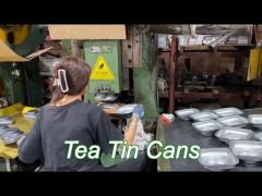 170 ml tot 3000 ml metalen theeblikken, op maat gedrukte theeblikdoos met makkelijk open deksel