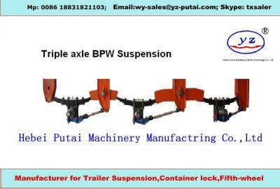 China BPW type welded trailer suspension Trailer parts Control arm leaf spring for sale