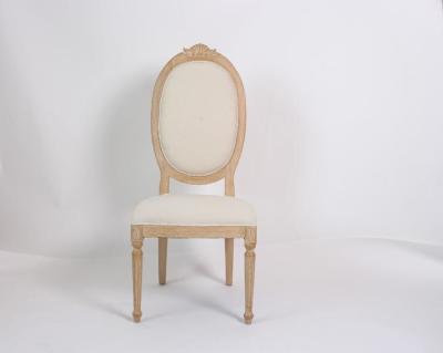 China New design back wedding chair royal event wedding chair upholstered linen fabric chair furniture for sale