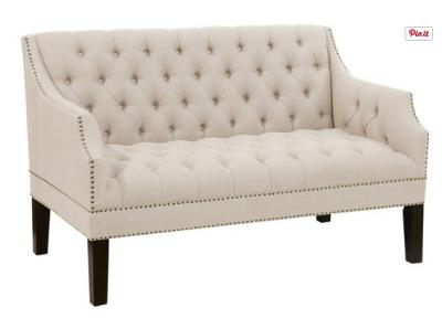 China Event wedding hot sale french love seat wooden tufted long back wedding love seat for sale