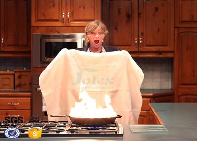 Cina coperta resistente del fuoco della vetroresina della cucina 7oz con i materiali della fibra di vetro di 100% in vendita