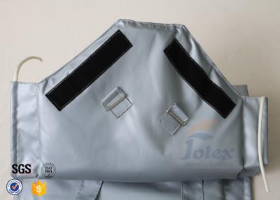 China Fiberglas-materielle Schieber-Auspuff-Decke für graue Isolierungs-Jacken zu verkaufen