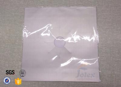 China PTFE Coated Fiberglass Fabric 4PCS Silver 10.6” x 10.6” Gas Range Protectors Stovetop Burner Liners for sale