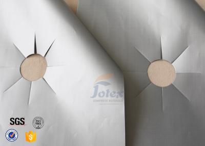 China 0.12mm Silver PTFE Coated Gas Range Protectors Stovetop Burner Covers for sale