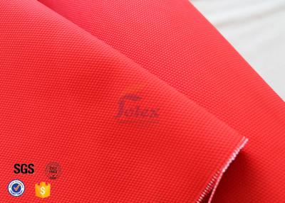 中国 アクリルとの反酸480gsm 0.45mmのガラス繊維の火毛布の赤は塗りました 販売のため