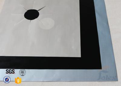 China Silver PTFE Coated Fiberglass Fabric Stovetop Burner Protector Cover for sale