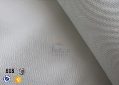 중국 0.45mm 39" 백색 실리콘 불 담요를 위한 입히는 섬유유리 직물 판매용