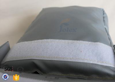 China 25mm Actuator Thermal Insulation Covers , Fire Retardant Insulation Blanket Silicone Fiberglass Fabric for sale