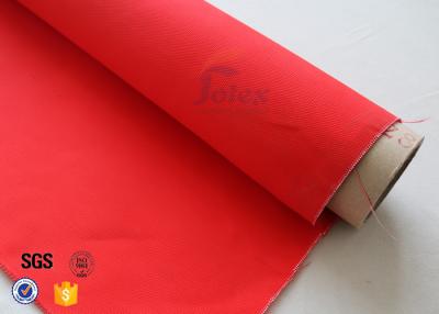 중국 빨간 아크릴 섬유유리 불 담요 480gsm 39" 산업 내화성 판매용