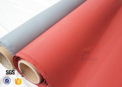 Китай Силикон красного цвета одеял термоизоляции 800℃ 0.8ММ покрыл высокую ткань кремнезема продается