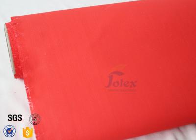 China Heat Resistant Flame Proof Acrylic Coated Fiberglass Fire Blanket  490g Red for sale