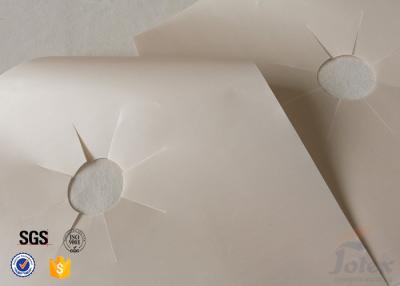 중국 베이지색 27x27cm 0.11mm PTFE 입히는 섬유유리 직물 Stovetop 가열기 보호자 판매용