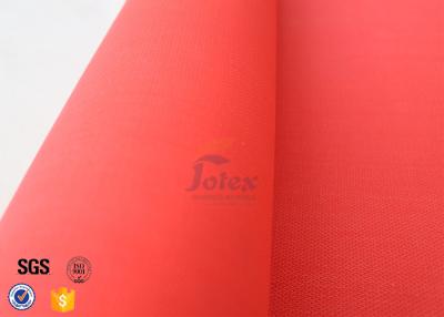 China 0.45mm Red 39" Acrylic Coated Fiberglass Fire Blanket Flame Resistant Material for sale