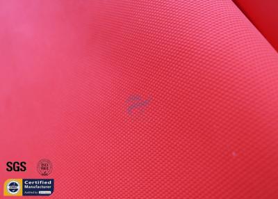 中国 ガラス繊維の火毛布480GSM 0.43MMの赤いアクリルの上塗を施してあるガラス繊維の布 販売のため