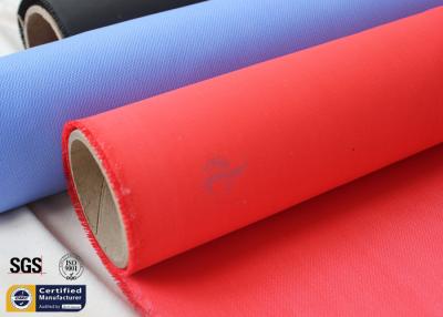 中国 ガラス繊維の火毛布490GSM 3732 39"赤いアクリルの上塗を施してあるガラス繊維の生地 販売のため