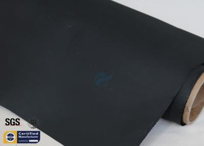 中国 アクリルの上塗を施してあるガラス繊維の火毛布の生地260℃ 15.6OZの黒39" 50M 販売のため