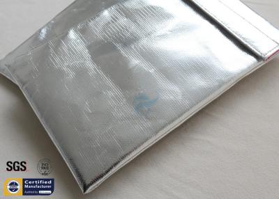 Silver Fireproof Document Bag Pouch 1022℉ Fiberglass Non Irritating Durable