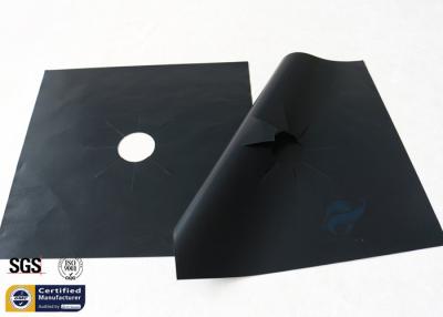 China Protector negro de la hornilla de Stovetop del palillo de la tela 260℃ de la fibra de vidrio de PTFE no en venta
