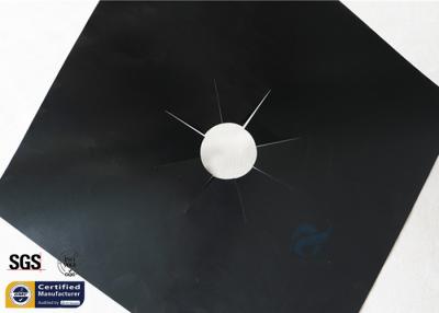China Protector negro de la hornilla de Stovetop del palillo de la tela 260℃ de la fibra de vidrio de PTFE no en venta