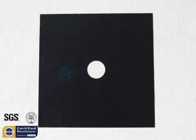 China 10,7 protetores pretos do queimador da tela 260℃ 0.08MM PTFE Stovetop da fibra de vidro 
