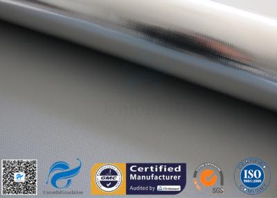 China Silver Coated Fiberglass Fabric Heat Resistant Aluminium Foil Insulation Cloth for sale