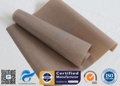 Cina Non fodera rivestita di cottura della stuoia 0.12MM 33X40CM Brown PTFE della griglia del BBQ del bastone in vendita