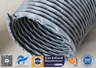 Cina Impermeabili grigi flessibili delle prese d'aria 200MM del tessuto rivestito della vetroresina del PVC rendono incombustibile in vendita