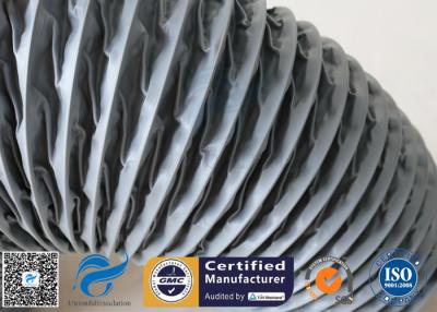 Cina Impermeabili grigi flessibili delle prese d'aria 200MM del tessuto rivestito della vetroresina del PVC rendono incombustibile in vendita