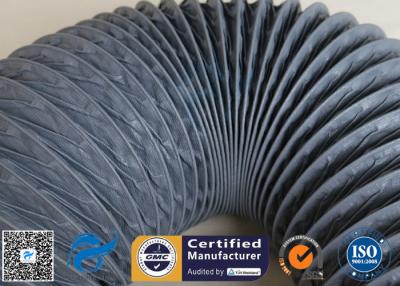 Cina Il PVC ha ricoperto le prese d'aria flessibili 10m 260℃ grigio di HVAC del tessuto 150MM della vetroresina in vendita