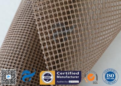 중국 브라운 4x4mm PTFE 컨베이어 벨트를 위한 입히는 섬유유리 직물 판매용