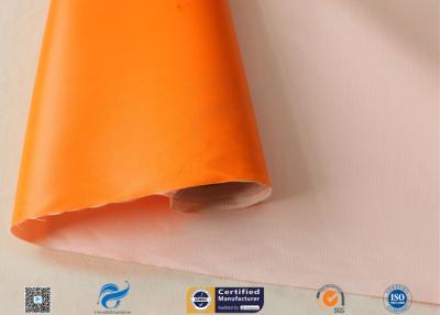 Cina tessuto rivestito di silicone arancio della vetroresina di 0.5mm per la coperta del fuoco dell'isolamento termico in vendita