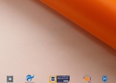 Cina tessuto rivestito di silicone arancio della vetroresina di 0.5mm per la coperta del fuoco dell'isolamento termico in vendita