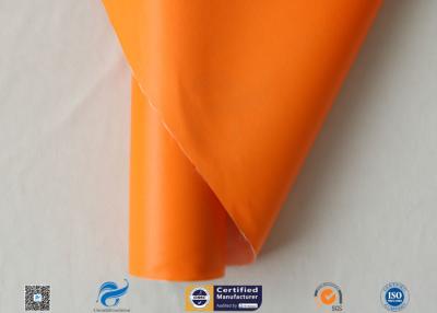 Cina tessuto rivestito di silicone arancio della vetroresina di 0.5mm per la coperta del fuoco dell'isolamento termico in vendita