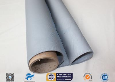 China Thermal Insulation Materials 31OZ 0.85MM Grey Silicone Coated Fiberglass Fabric for sale